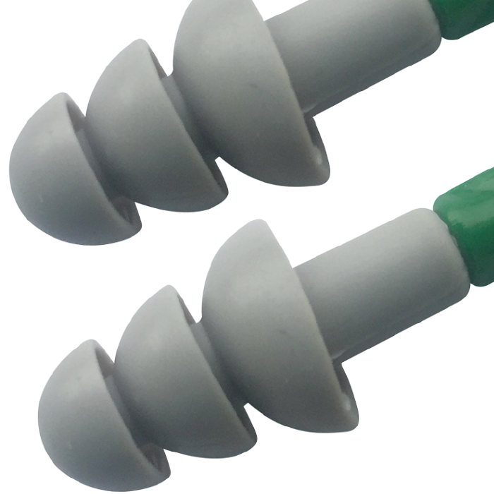 Baymax SL 1409-C Plastik İpli Kulak Tıkacı / Gri-Yeşil | Baymax SL 1409 ...