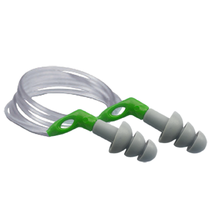 Baymax SL 1409-C Plastik İpli Kulak Tıkacı / Gri-Yeşil | Baymax SL 1409 ...